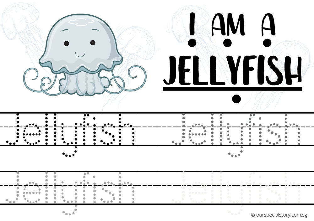 Sea Creatures Themed Writing Practice