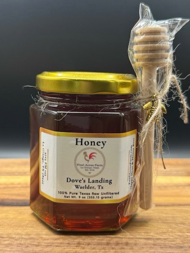 Doves Landing Raw Fall Honey - Waelder - 9 oz | Fowl Acres Farm