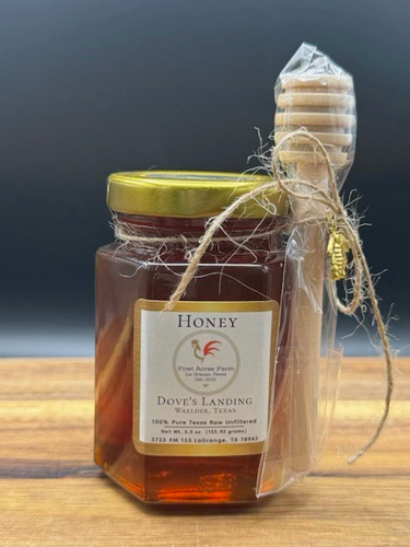 Doves Landing Raw Fall Honey - Waelder - 5.5 oz | Fowl Acres Farm