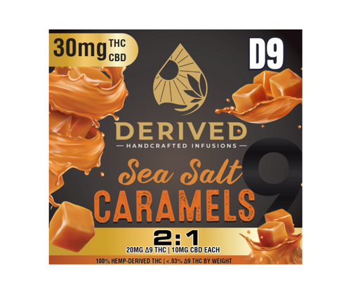 DERIVED ™ - Sea Salt Caramel 30mg - 2:1 THC:CBD - | SUSTAIN