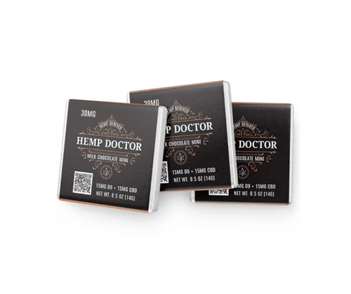 HEMP DOCTOR ™ - 1:1 CBD:THC Milk Chocolate Minis 30mg | SUSTAIN