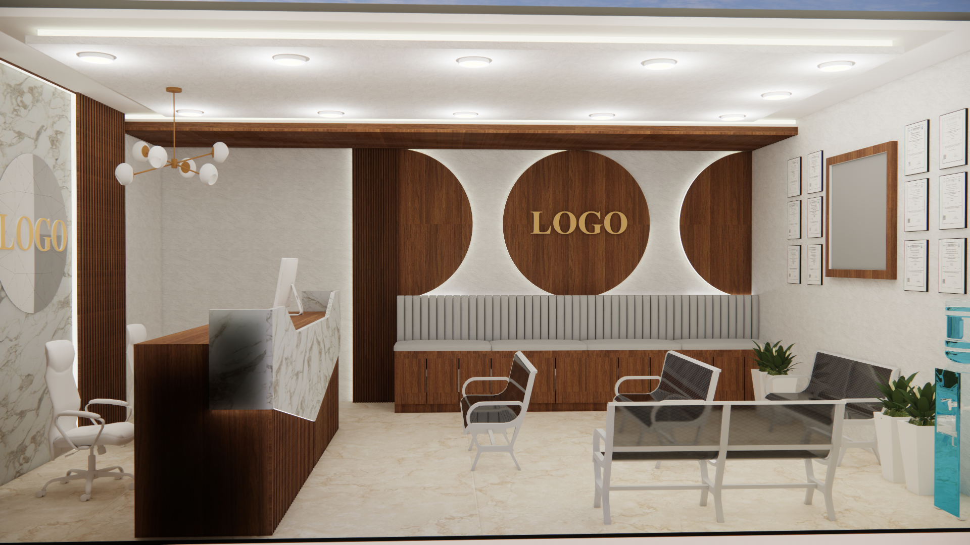 Minimalist Modern Office Interior Design | ArchiVinci | 23345