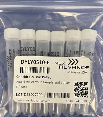 Checkit Go Dye Pellet for 5 and 10 µL models | Victory Scientific