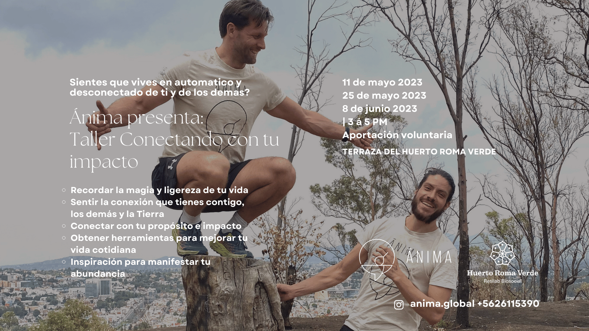 Taller de sensibilización: Conectando con tu impacto | Huerto Roma Verde