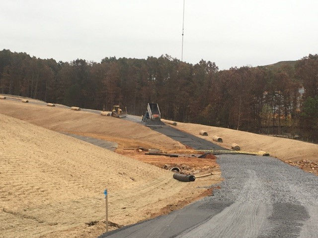 Landfill Perimeter Ditch Armoring - Flexamat