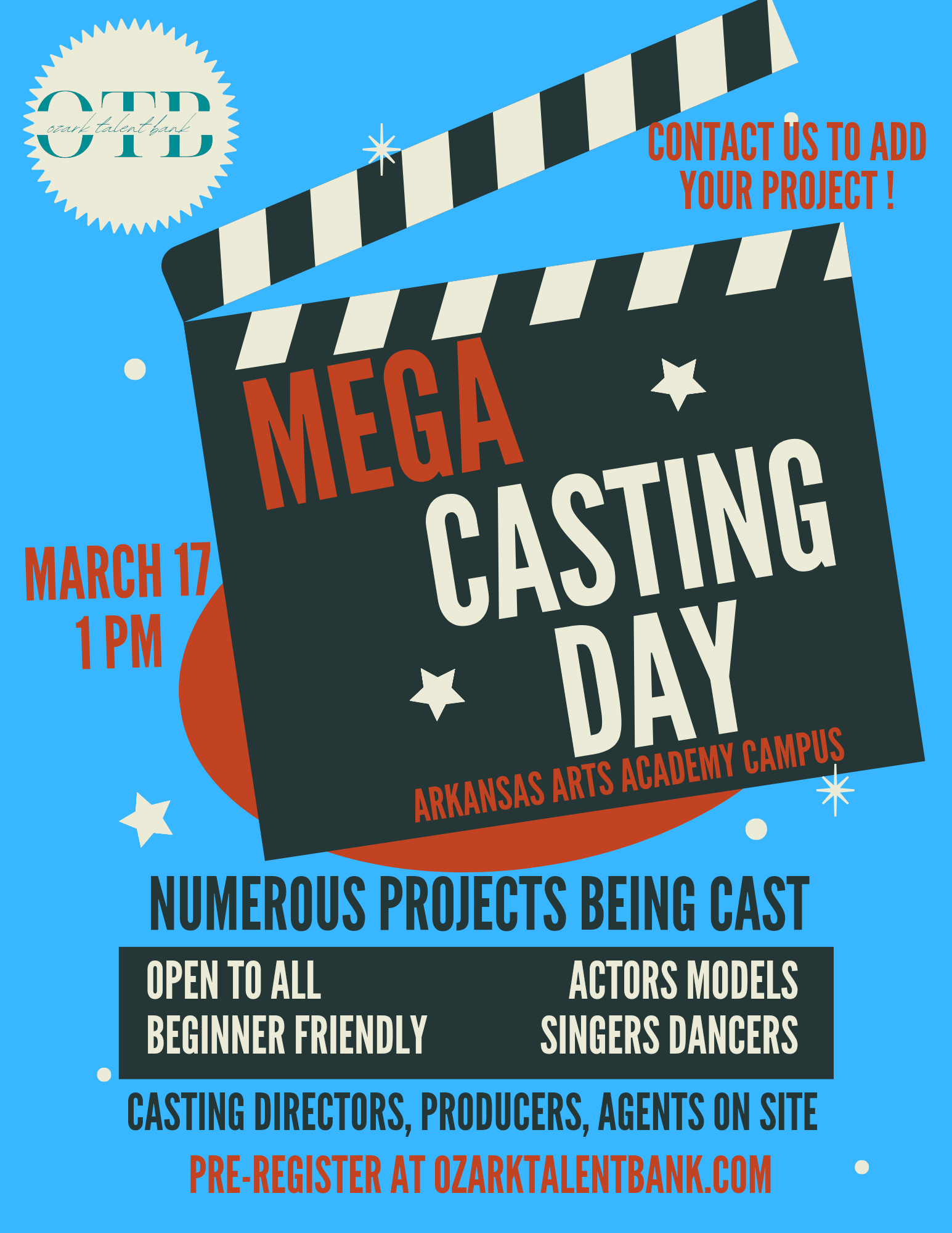 MEGA Casting Day | Ozark Talent Bank