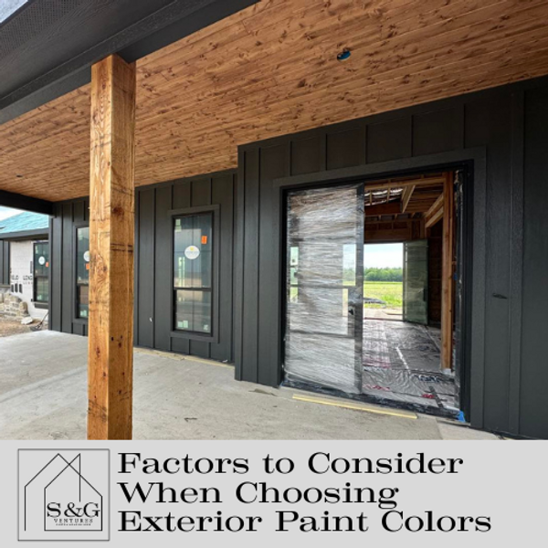Choosing the Perfect Outdoor Paint Colors for Your Custom Home