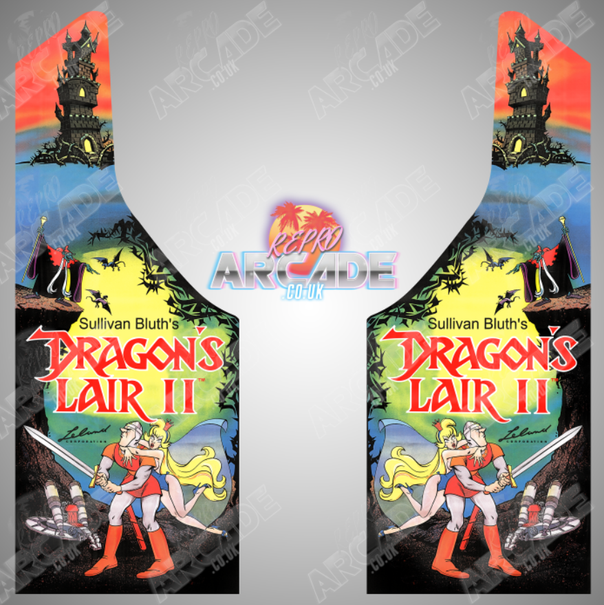 Dragons Lair II - Arcade Side Art Vinyl | ReproArcade