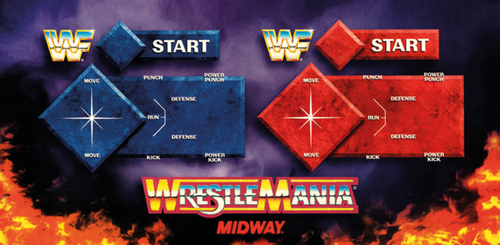 WWF Wrestlemania the Arcade Game - Control Panel Overlay (CPO ...