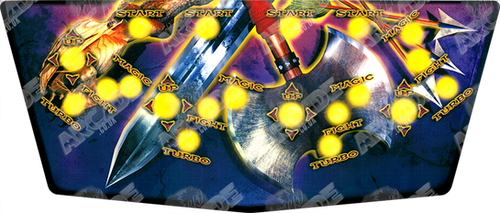 Gauntlet Legends - Arcade Control Panel Overlay Vinyl | ReproArcade