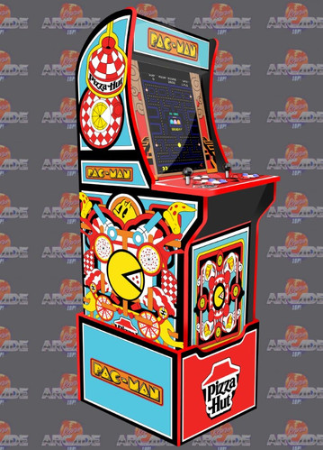 PACMAN Pizza Hut Special Edition - Regular- Arcade1up - Vinyl Graphics ...