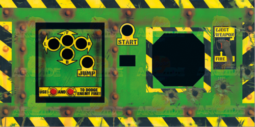 War Final Assault - Arcade Control Panel Overlay Vinyl (CPO) | ReproArcade
