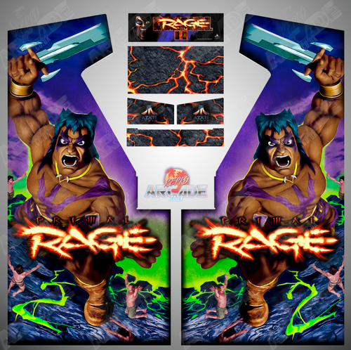 Primal Rage 2 - Full Art Set | ReproArcade