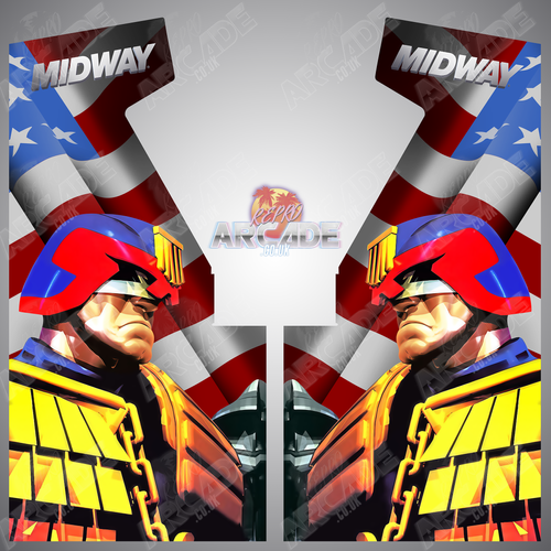 Judge Dredd - Arcade Side Art Vinyl | ReproArcade