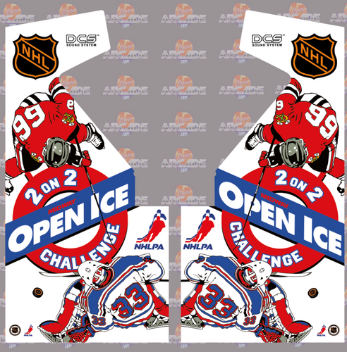 NHL Open Ice 2 on 2 - Arcade Side Art Vinyl | ReproArcade