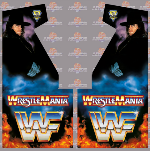 WWF Wrestlemania the Arcade Game - Arcade Side Art Vinyl | ReproArcade