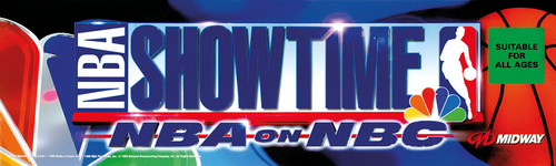 NBA showtime NBA on NBC - Arcade Marquee - Translight | ReproArcade