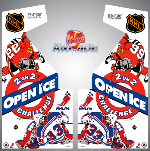 NHL Open Ice 2 on 2 - Arcade Side Art Vinyl | ReproArcade
