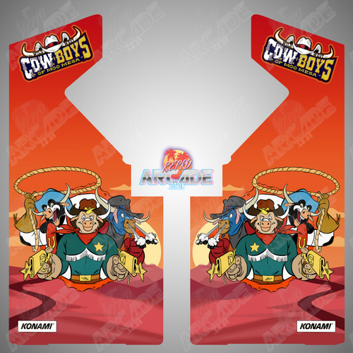 Cowboys of Moo Mesa - Arcade Side Art Vinyl | ReproArcade