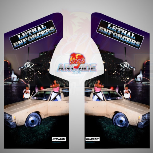Lethal Enforcers - Arcade Side Art Vinyl | ReproArcade