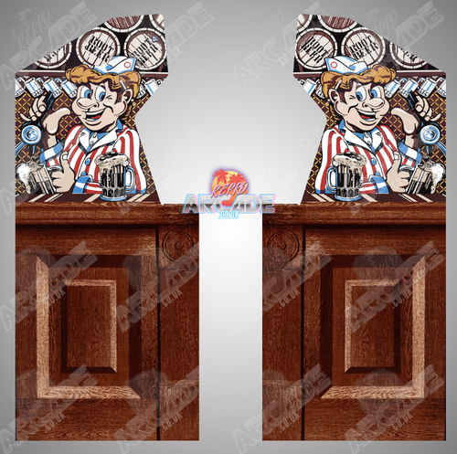 Rootbeer Tapper - Arcade Side Art Vinyl | ReproArcade