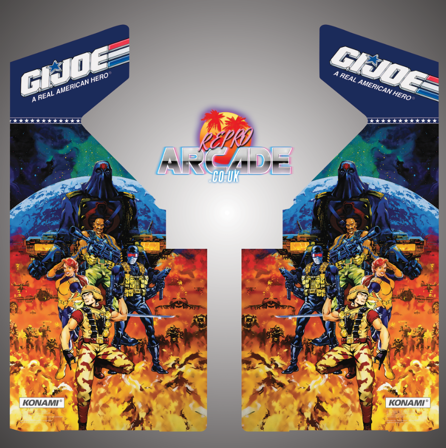 GI Joe - Arcade Side Art Vinyl - Konami Conversion | ReproArcade