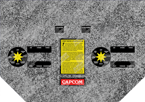 Street Fighter II CE (Big Blue) - Arcade Control Panel Overlay Vinyl ...
