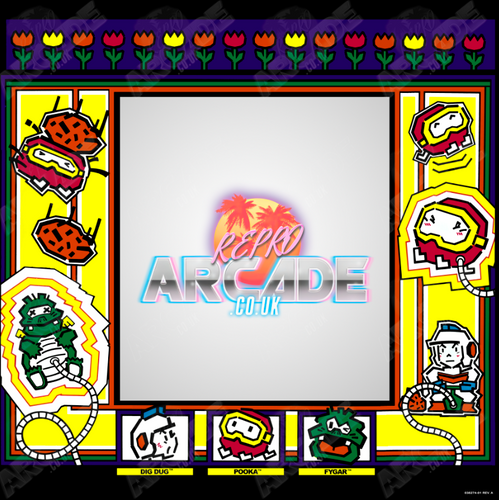 Dig Dug - Screen Bezel | ReproArcade