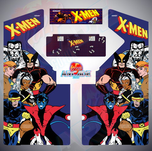 X-Men 4 Player - Reproduction Arcade Vinyl Package | ReproArcade