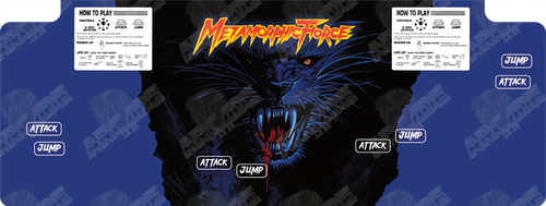 Metamorphic Force - Arcade Control Panel Overlay Vinyl (CPO) | ReproArcade