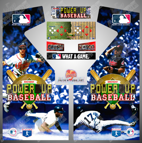 Power Up Baseball - Full Art Set | ReproArcade