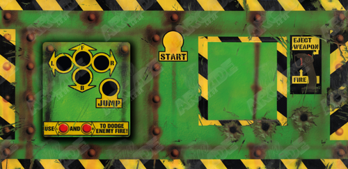War Final Assault - Arcade Control Panel Overlay Vinyl (CPO) | ReproArcade