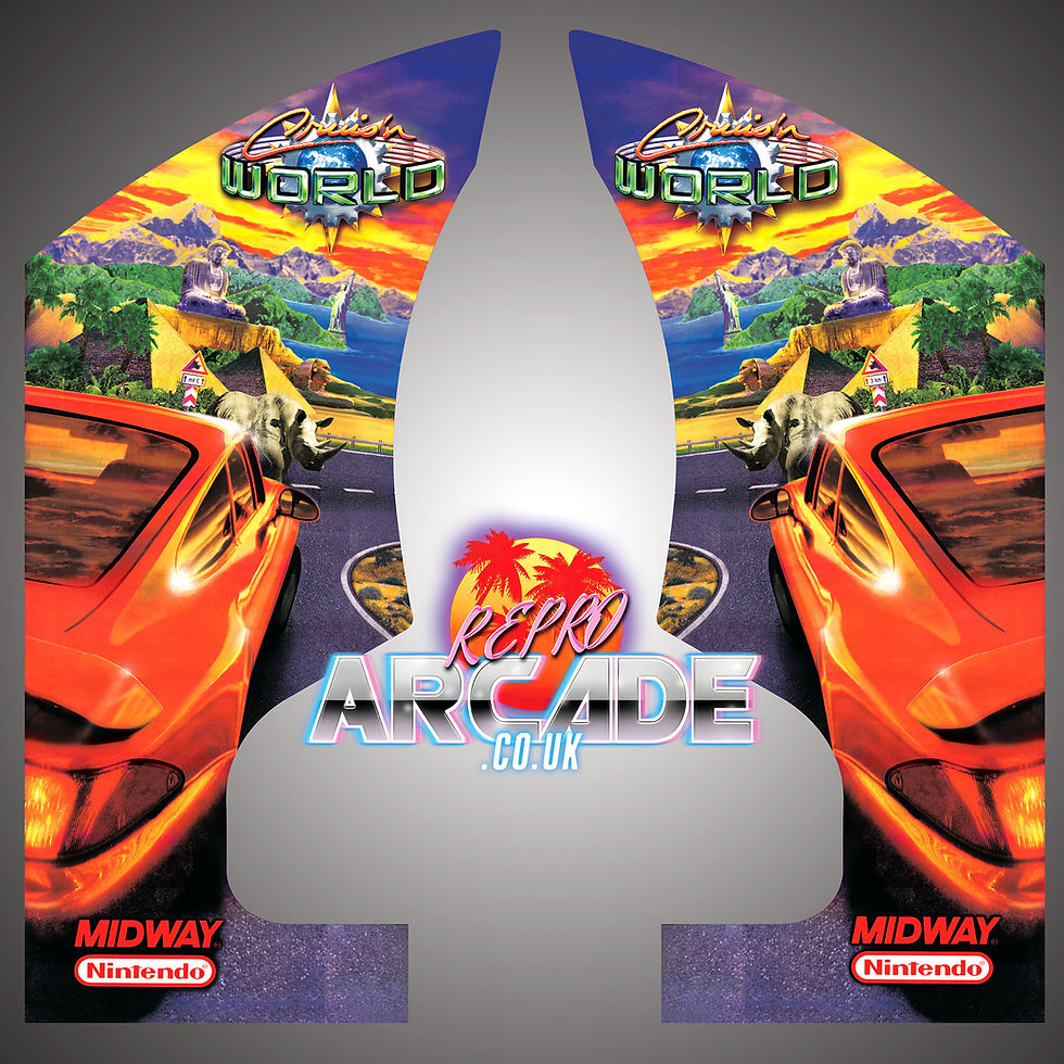 Cruis'n World - Arcade Side Art Vinyl | ReproArcade