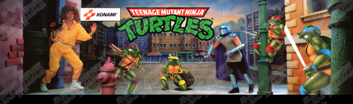 Teenage Mutant Ninja Turtles - Arcade Marquee - Translight | ReproArcade