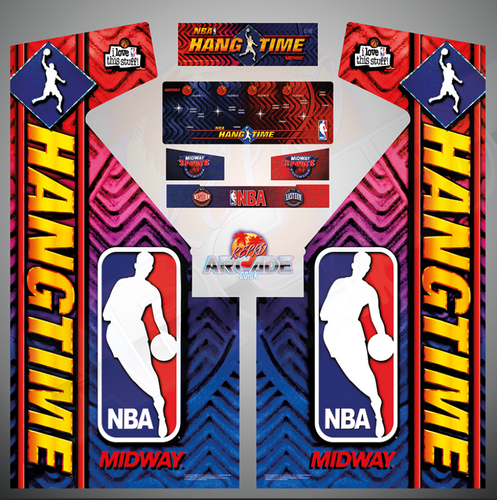 NBA Hangtime - Reproduction Arcade Vinyl Package | ReproArcade