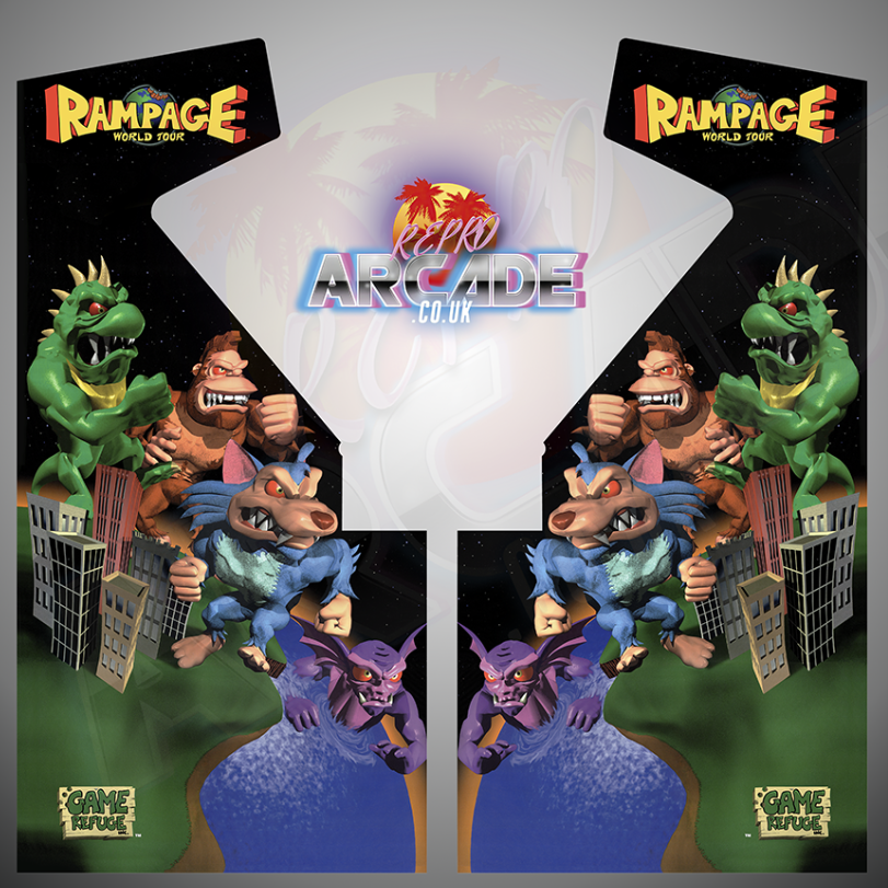 Rampage World Tour - Arcade Side Art Vinyl | ReproArcade