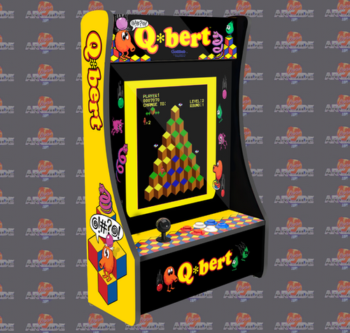 Q*Bert - PartyCade - Arcade1up - Vinyl Graphics | ReproArcade