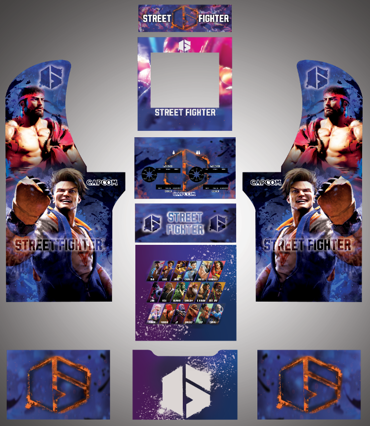 Reproduction arcade artwork for classic arcade machines and Arcade1up ...