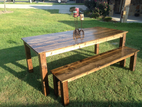 Simple Rustic Bench | Ross Rustic Tables