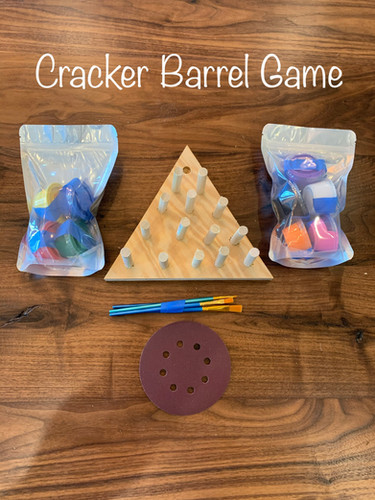 Cracker Barrel Game | Ross Rustic Tables