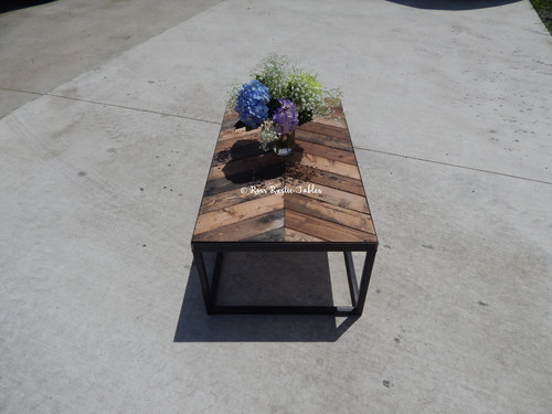 chevron coffee table