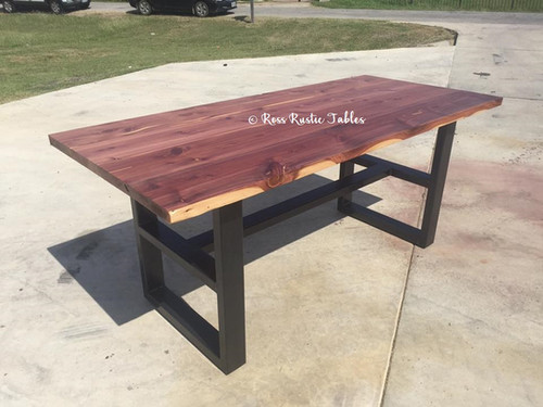 "H" Brace Metal Table | Ross Rustic Tables