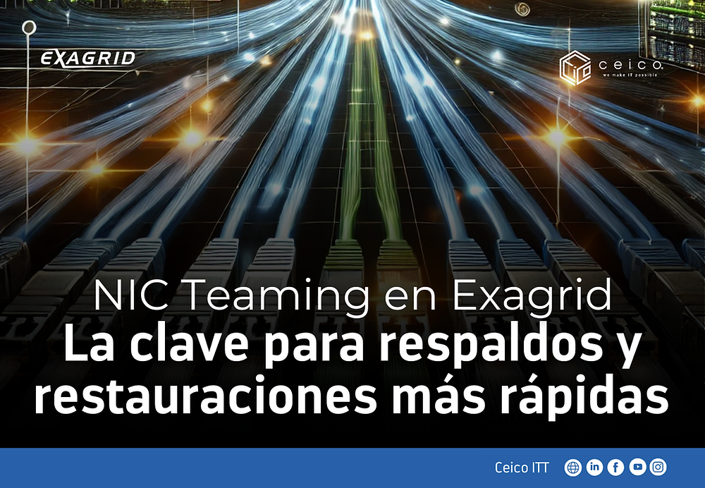 NIC Teaming en Exagrid: La Clave para Respaldos y Restauraciones Más Rápidas