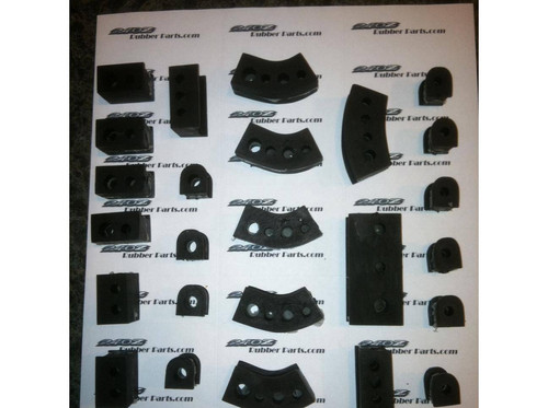 240z brake and fuel line insulators Complete Set | 240zrubberparts