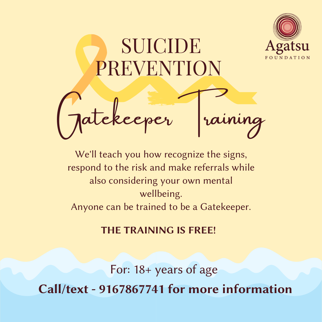 Suicide Prevention Gatekeeper Training | Agatsu Foundation