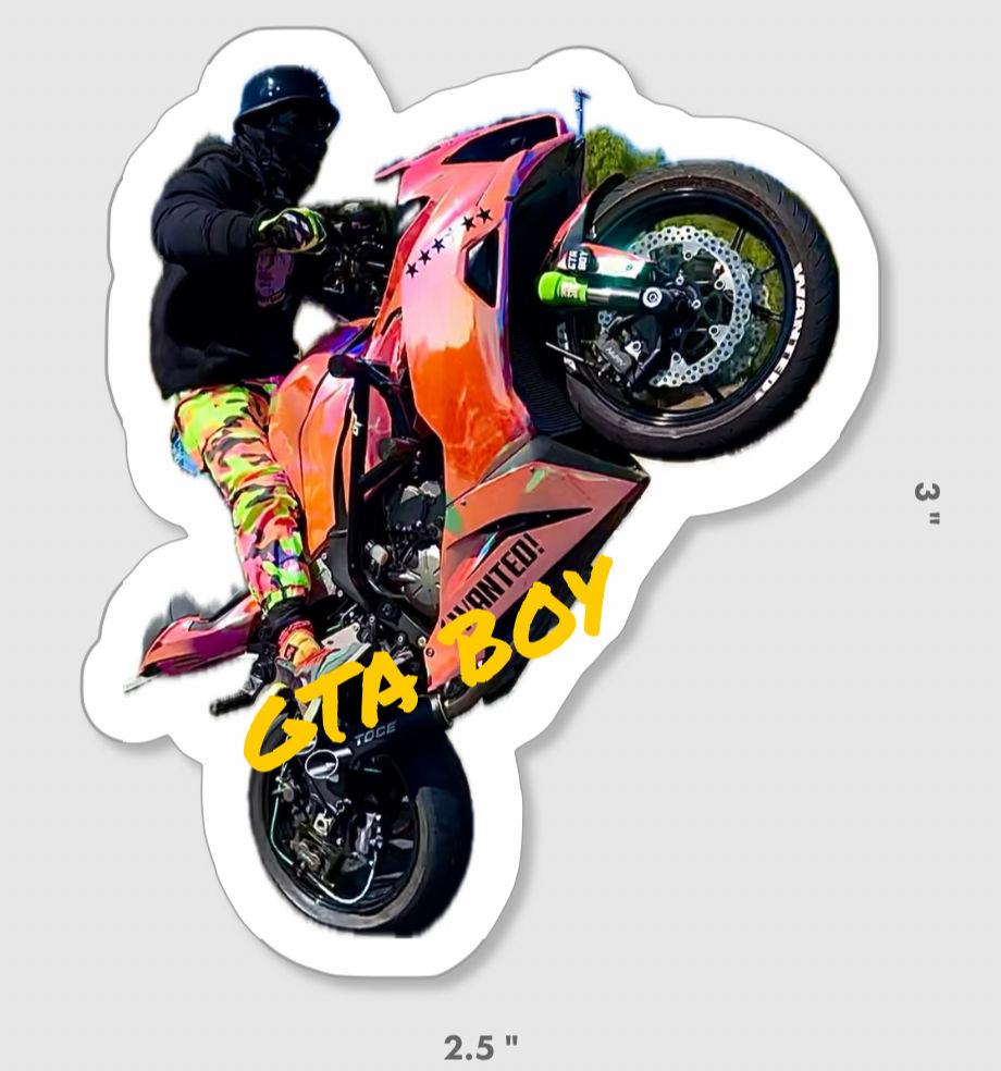 GTA BOY Cancer awareness sticker | My Site 1