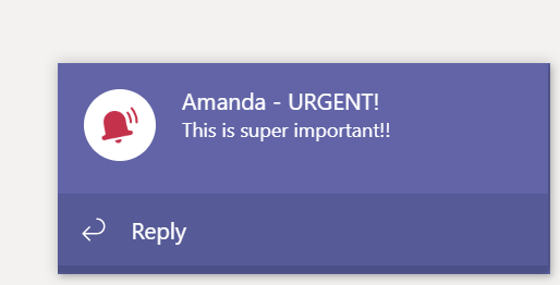 My take on priority notifications in Microsoft Teams - Amanda Sterner
