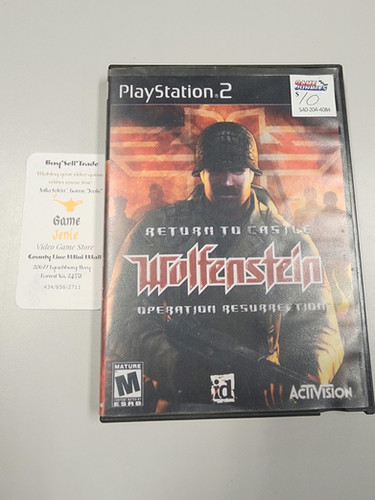 Return to Castle Wolfenstein Operation Ressurection PS2 | Game Jenie