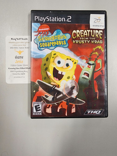 SpongeBob SquarePants Creature From the Krusty Krab PS2 | Game Jenie