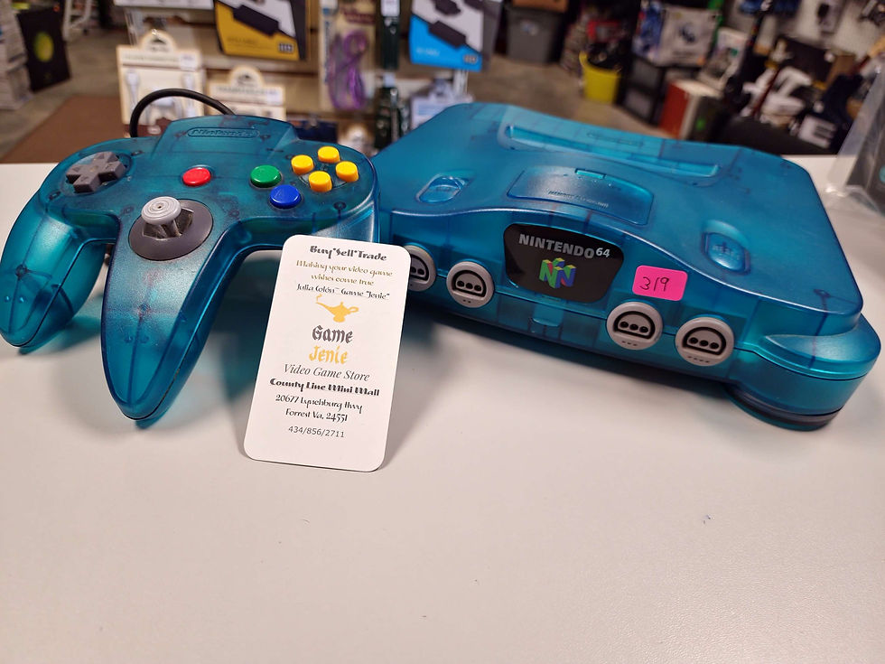 Ice Blue N64 Console | Game Jenie
